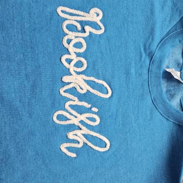 Chenille Yarn Script Font Applique Embroidery Seven Sizes 2, 3, 4, 5, 6 ...