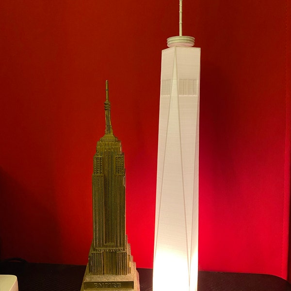Chrysler Building Lamp - NYC Landmark Night Light - Bedside Table Lamp ...