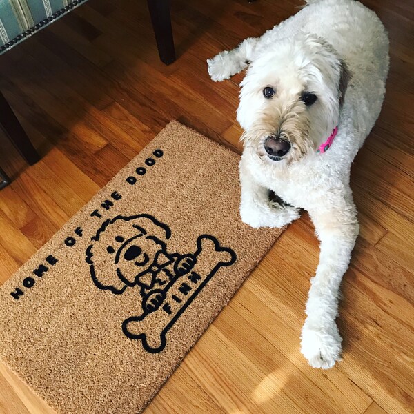 Custom Doodle Mat, Doodle Doormat, Goldendoodle Doormat, Labradoodle ...