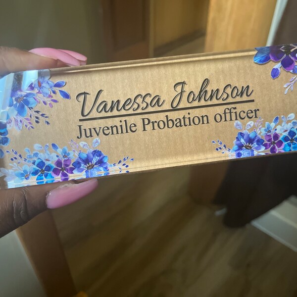 Personalized Name Plate for Desk Custom Office Decor Nameplate Sign ...