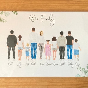 Our Family A4 A3 Print Family Gift Gifts Photo Wall - Etsy UK