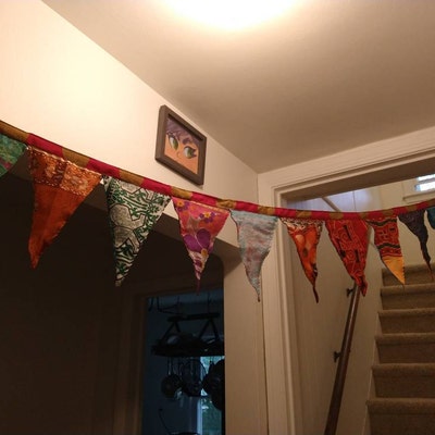 Recycled Bunting, Handmade Bunting, Eco Friendly Bunting, Unusual ...