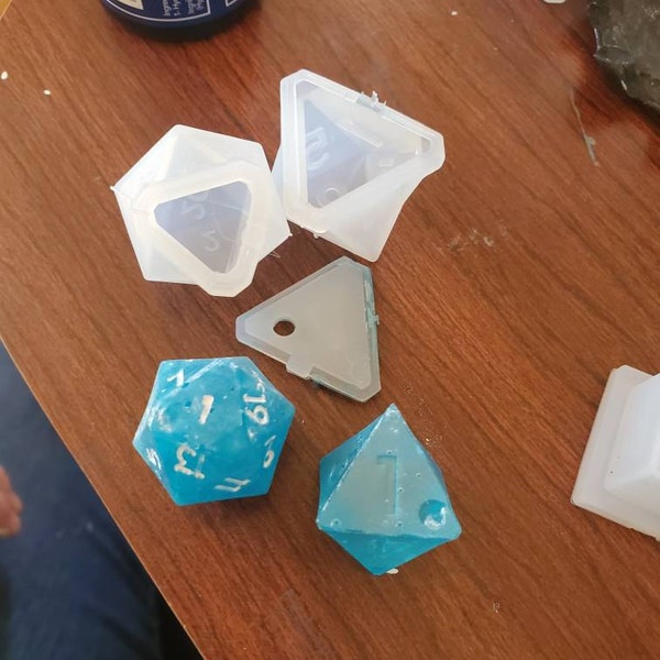7 Styles DND Dice Mold Set-silicone Dice Mold-resin Dice Mould ...