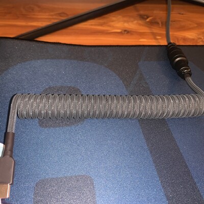 Rainbow Coiled Cable Mechanical Keyboard Coiled Cable Custom Coiled ...