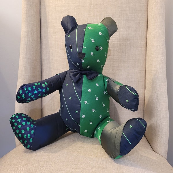 Memory Necktie Bear - Etsy