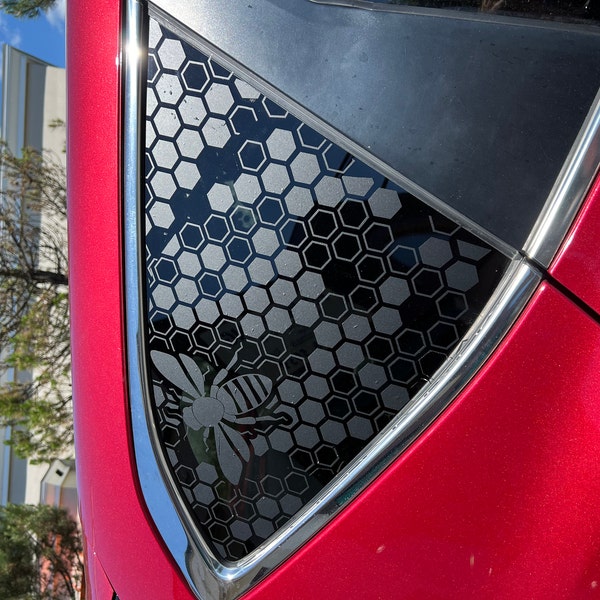 Honeycomb Car Decal, Car Window Decal, Vinyl Decal Sticker, Rear Window ...