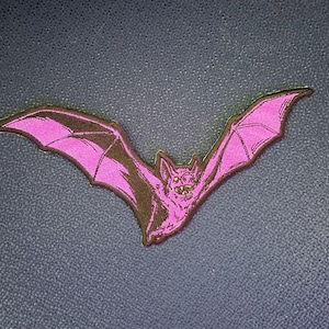 Embroidered Purple Bat Patch - Etsy