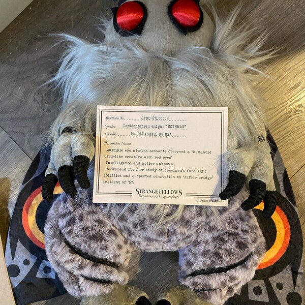 MOTHMAN Cryptid Plushie | Strange Fellows - Etsy