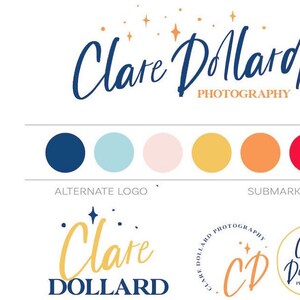 Boho Logo Photography Logo Branding Kit Whimsical Logo - Etsy