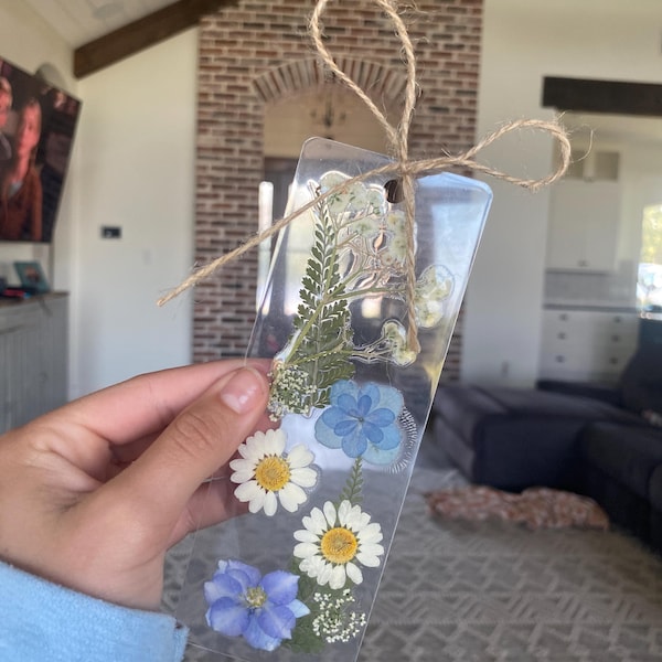 Build Your Own Bookmarks Real Dried Flowers Gift Idea for Book Lovers ...