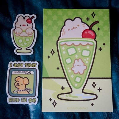 Funny Bunny Vinyl Stickers Die-cut Matte Vinyl Sticker 3 - Etsy