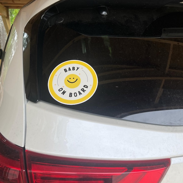 Baby on Board Magnet, Safety Sign, Cute Baby on Board Bumper Magnet ...