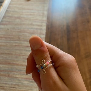 RAINBOW FIDGET RING for Kids, Fidget Toy Spinning Rings for Anxiety in ...