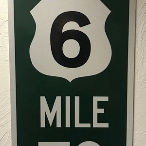 Highway Sign, Interstate Sign, Road Sign. Mile Marker, Street Sign ...