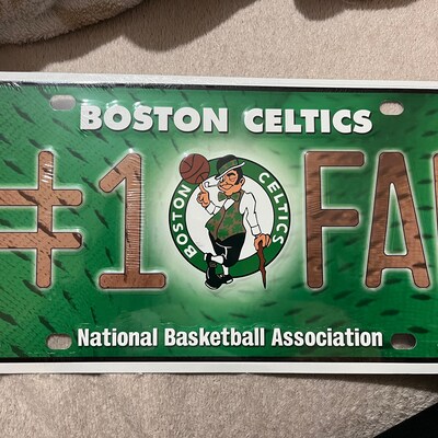 Boston Celtics 8-inch by 11-inch Metal Parking Sign Décor, Licensed by ...