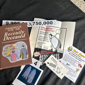 BLANK BOOK Journal Handbook for the Recently Deceased / Movie Prop ...