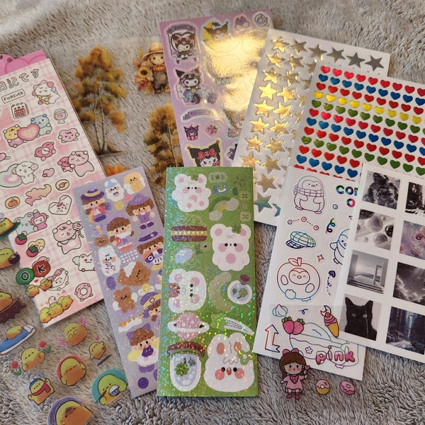 Random Mystery 3D Sticker Sheets: Assorted Styles, Puffy Bubble ...