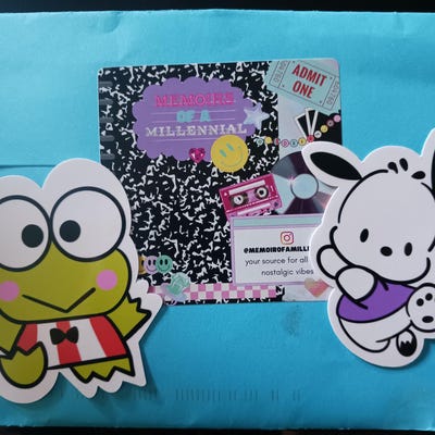 90's Rainbow Kitten, 90's Aesthetic, 90's Stickers, Retro Stickers ...