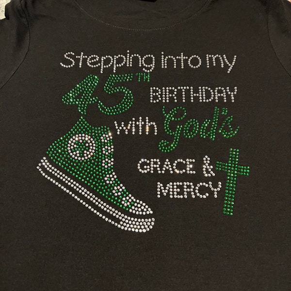 Stepping Into My 45th Birthday With Gods Grace and Mercy Sneaker Bling ...