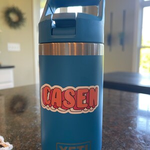 Waterproof Name Decal Personalized Vinyl Sticker NAME STICKER ...