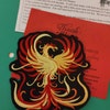 Red Gold Fire Phoenix Iron on Embroidery Patch Mtcoffinz Choose Size - Etsy