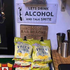 Bar Snacks Holder / Dispenser/ Clip Board Wall Mounted Ideal for Home ...