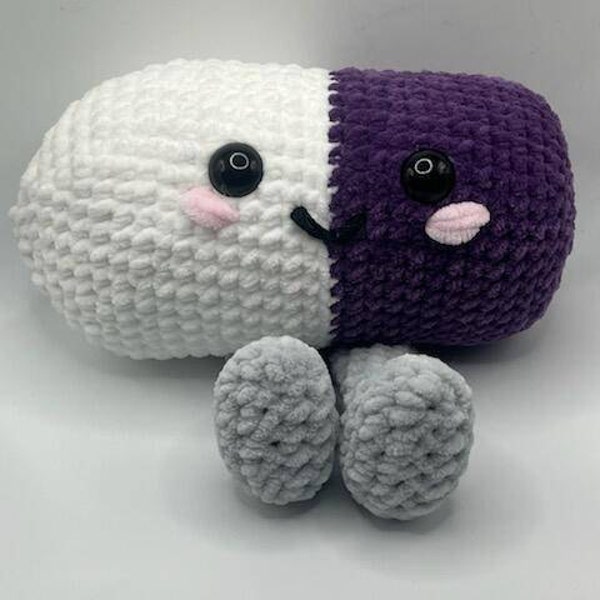 PATTERN ONLY Piper the Pill Pal Crochet Amigurumi English Pattern US ...