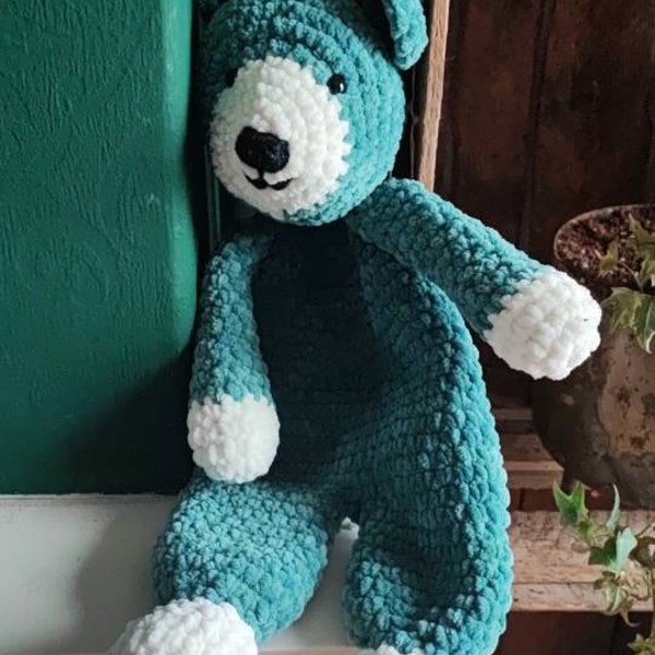 Bear Snuggler Crochet Pattern, Bear Lovey Pattern, Cuddle Toy ...