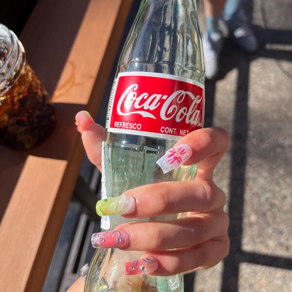 Birthday Frosting Press on Nails | 3D Icing Cherry, Heart Fake Nails ...