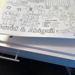 Jesus is Tempted in the Desert Activity Placemat, Bible Story Coloring ...