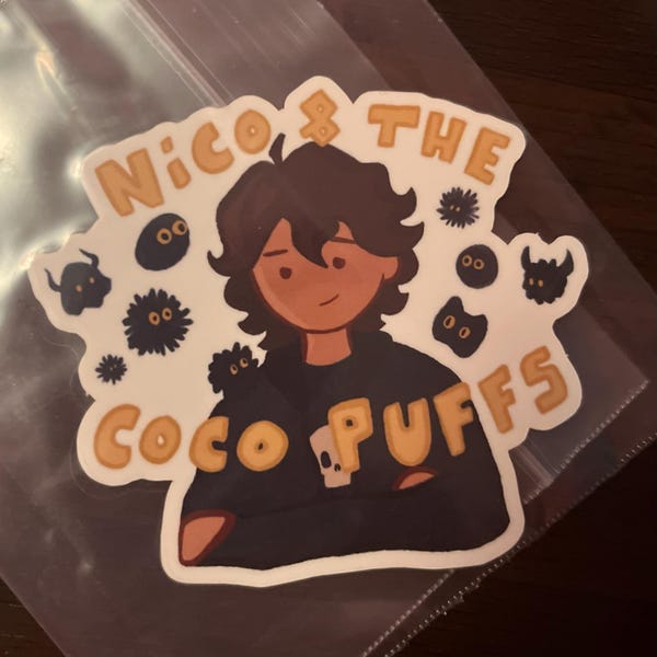Nico and the Coco Puffs Sticker From Percy Jackson, the Sun and the ...
