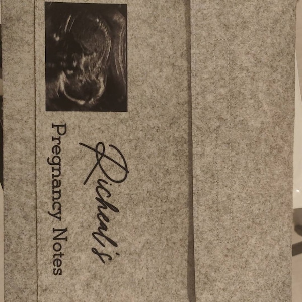 Digitally Printed Personalised Pregnancy Folder Maternity Notes With ...