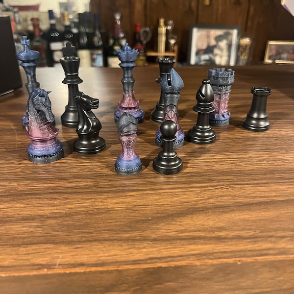 3D Printed Hexchess Set the Royals - Etsy