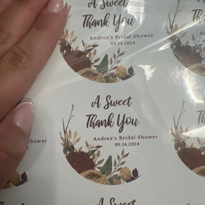 BOGO / Birthday Thank You Stickers / Birthday Stickers Personalized ...