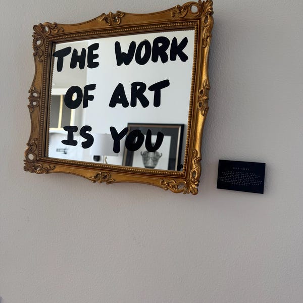 The Work of Art is You Wall Art. - Etsy