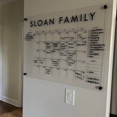 Visual Schedule for Kids on Clear Acrylic Magnetic for Fridge - Etsy