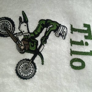 Motocross Rider Machine Embroidery Design. Dirt Bike Embroidery Pattern ...