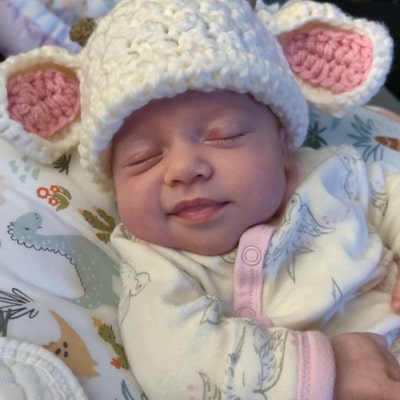 Baby Goat Hat, Billie Goat, Crochet Baby Hat, Photo Props, Baby Shower ...