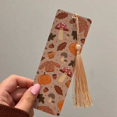 Autumn Print Bookmark / Digital Art, Illustration, Books, Reading ...