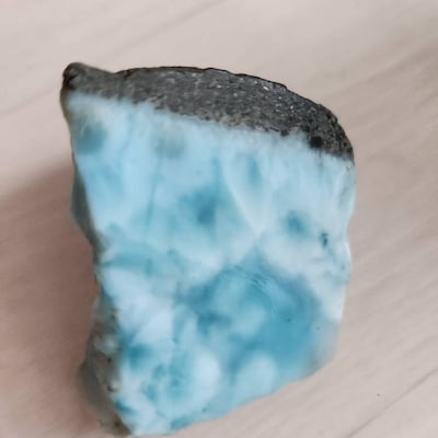 496g Super Blue Larimar Stone on Matrix, Rough Raw Mineral Specimen ...