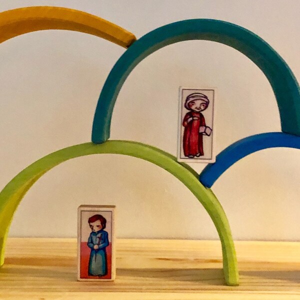 2 Patron Saint Blocks of Your Choice With Gift Bag // Catholic Gifts ...