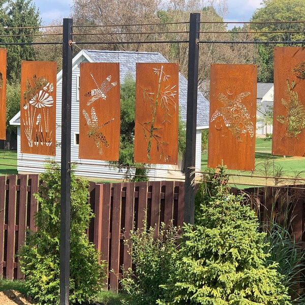 Metal Privacy Screens | Koi Fish Art | Decorative Screens | Oversize ...