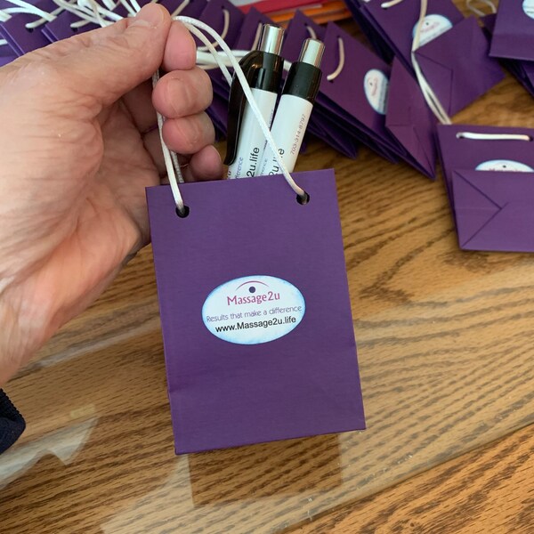 10 Mini Paper Bag With Rope Handles, Matte Paper Party Gift Bags ...