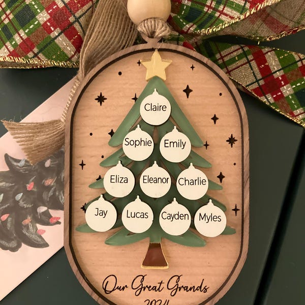 Personalized Family Puzzle Christmas Ornament, Custom Ornament, 2024 ...