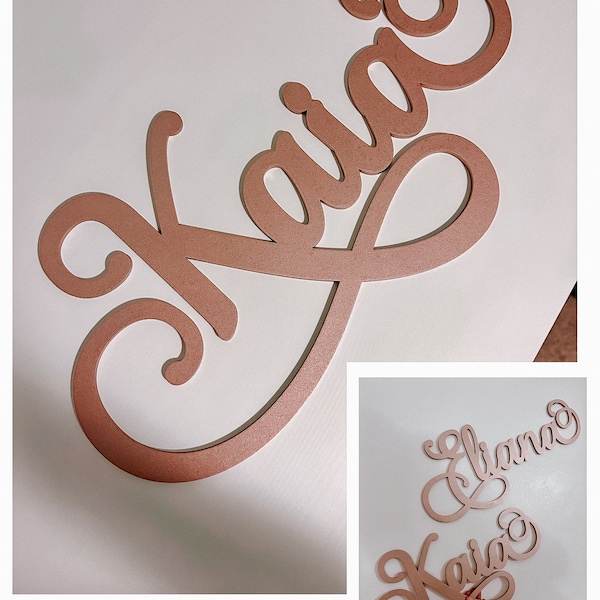 Custom Name Sign, First Name. Personalized Name Sign, Script Font ...