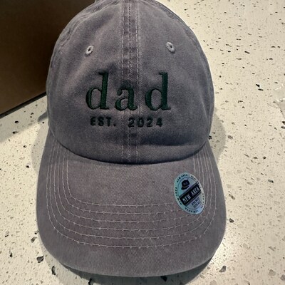 Custom Embroidered Hat, Grandpa Cap With Date, Dad Hat, Vintage ...