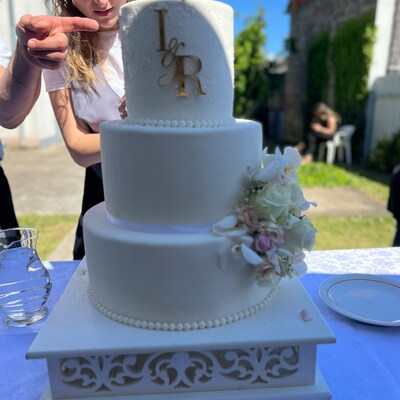 Clasped Hands Topper Line Art Cake Topper Abstract Cake Topper Lineart ...