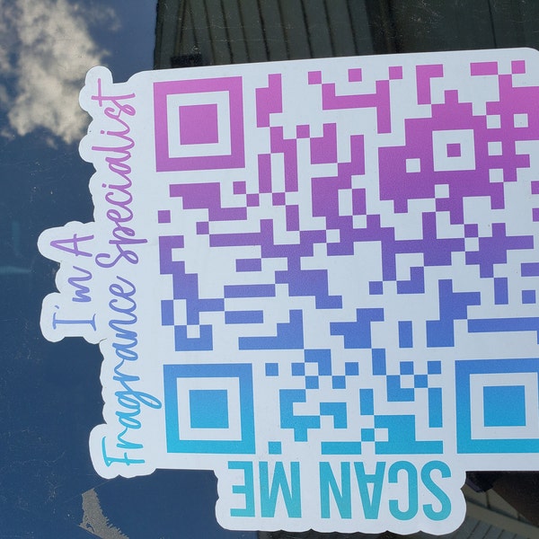 Custom Qr Code Decal, Custom Qr Code Car Decal - Etsy
