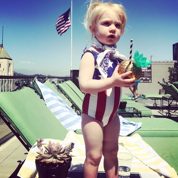 USA Flag Girl Swimsuits/american Flag Girls Bathing Suits /children ...