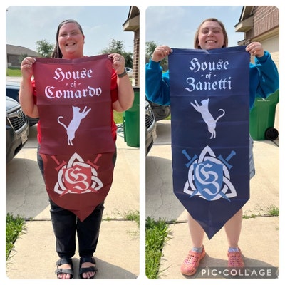 Customizable Medieval Style Family Pennants Personalized Swallowtail ...